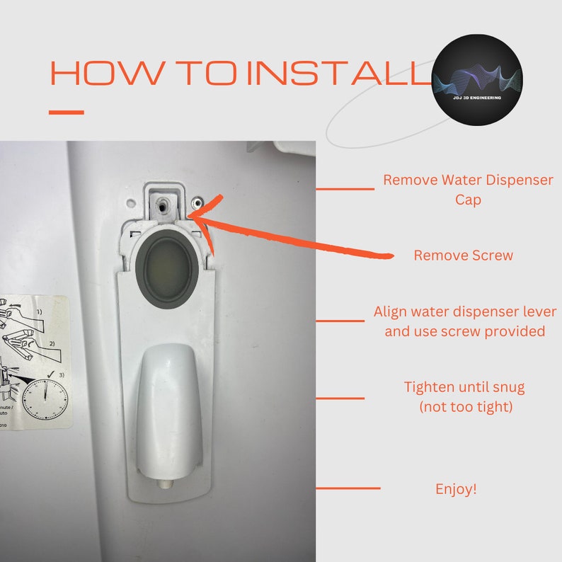 Water Dispenser Lever Attachment for Refrigerator Interior Water ...