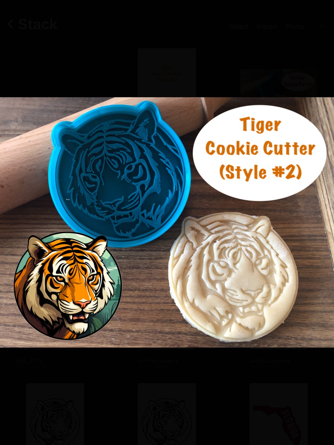 Tiger Cookie Cutter, Jungle, Safari, Zoo, Animal, Cookie Cutter Ad ...