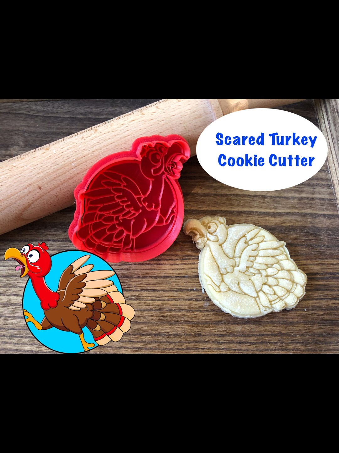 Thanksgiving Cookie Cutter Turkey Scared Cookie Cutter and - Etsy
