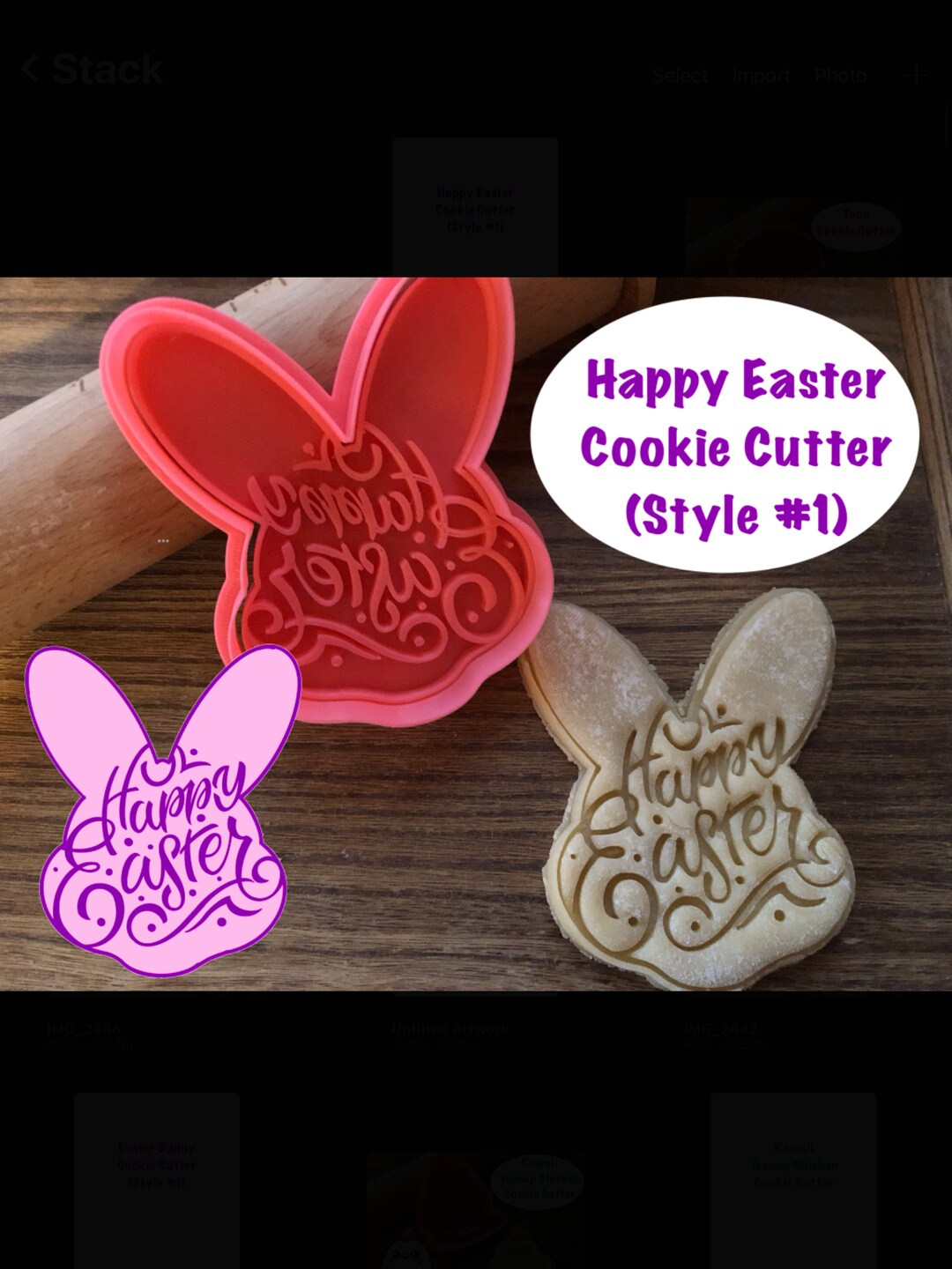 Happy Easter Cookie Cutter - Etsy