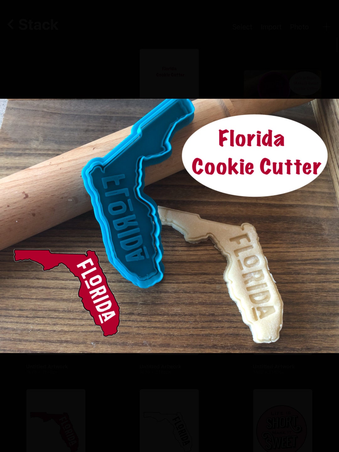 Florida Cookie Cutter, United States, Cookie Cutter and Stamp - Etsy
