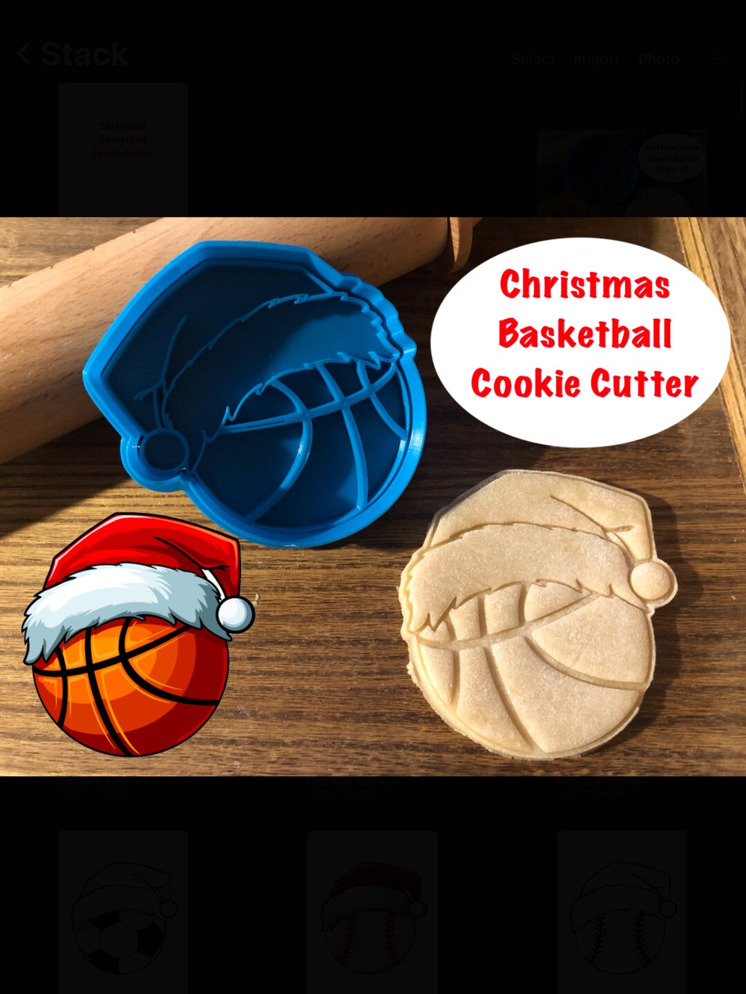 Basketball Cookie Cutter, Christmas, Sports, Cookie Cutter and Stamp - Etsy