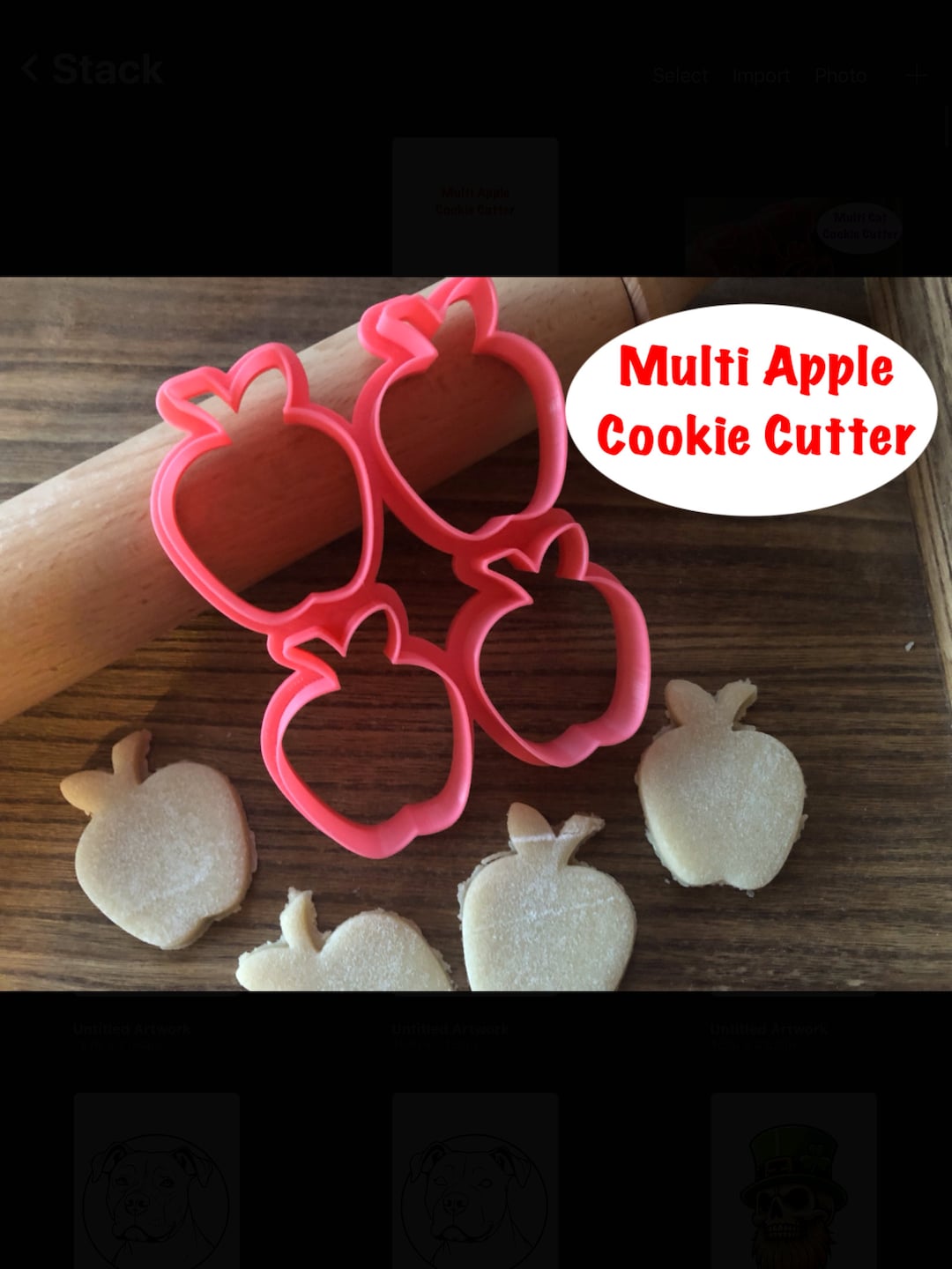 Apple Cookie Cutter, Fruit, Back to School, Multi Cookie Cutter - Etsy
