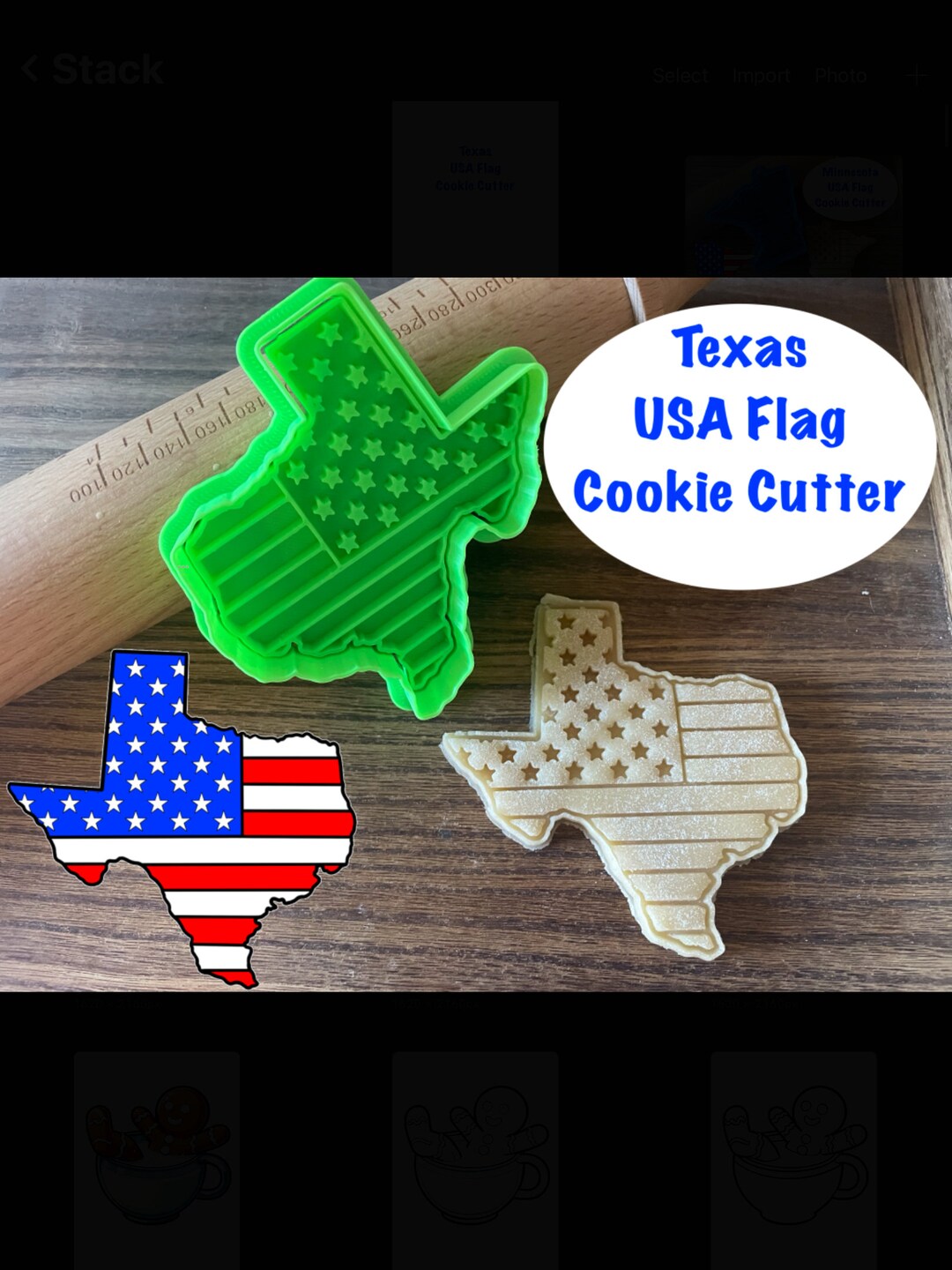 Texas Cookie Cutter, USA, United States, Flag, Independence Day, 4th of ...