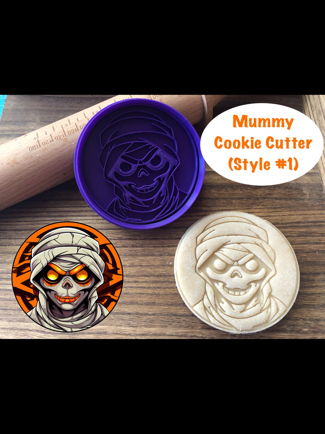 Mummy Cookie Cutter, Halloween, Monster, Horror, Egypt, Cookie Cutter and Stamp - Etsy