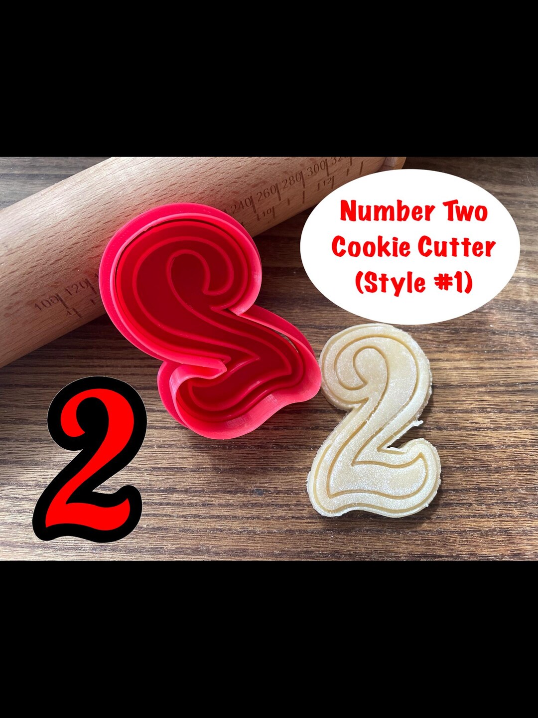 Number Two Cookie Cutter and Stamp - Etsy