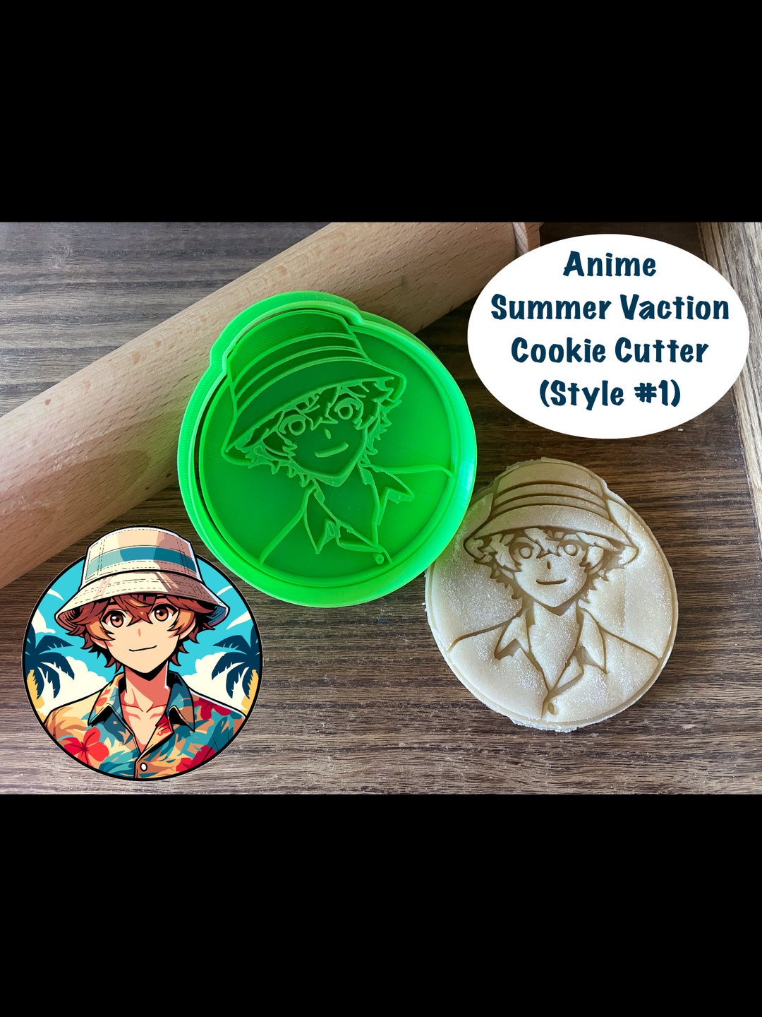 Anime Cookie Cutter, Summer, Vacation, Cookie Cutter and Stamp - Etsy