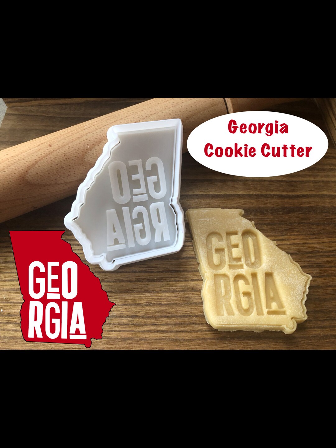 Georgia Cookie Cutter, United States, Cookie Cutter and Stamp - Etsy