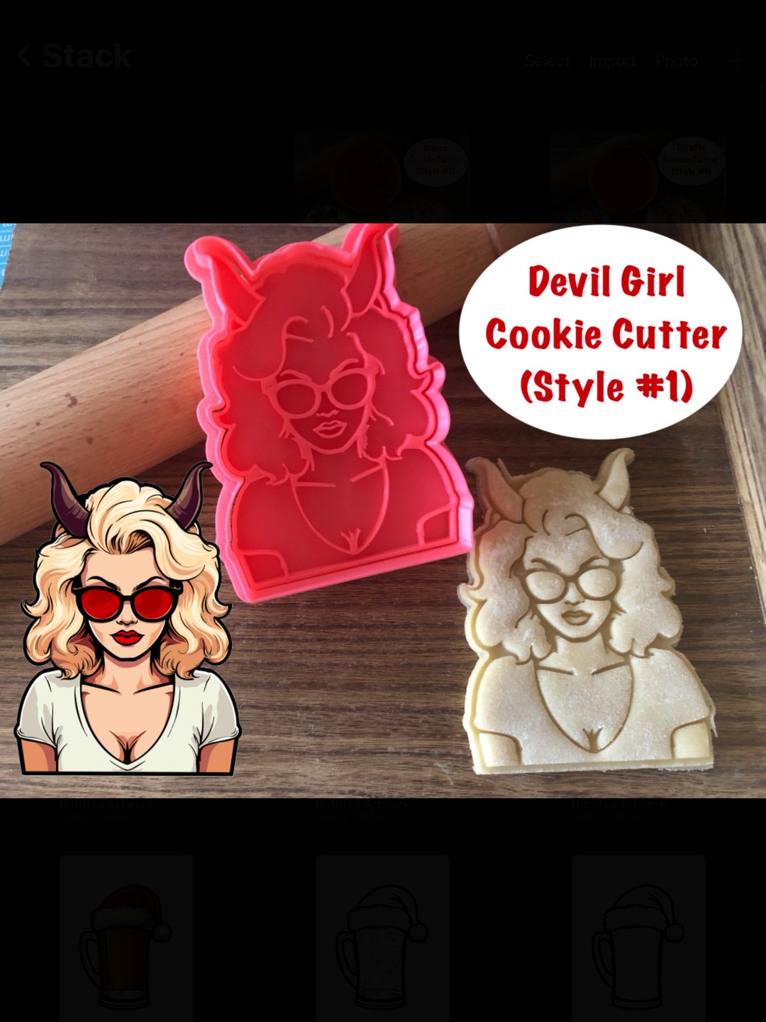 Devil Cookie Cutter, Girl, Halloween, Demon, Monster, Horror ...