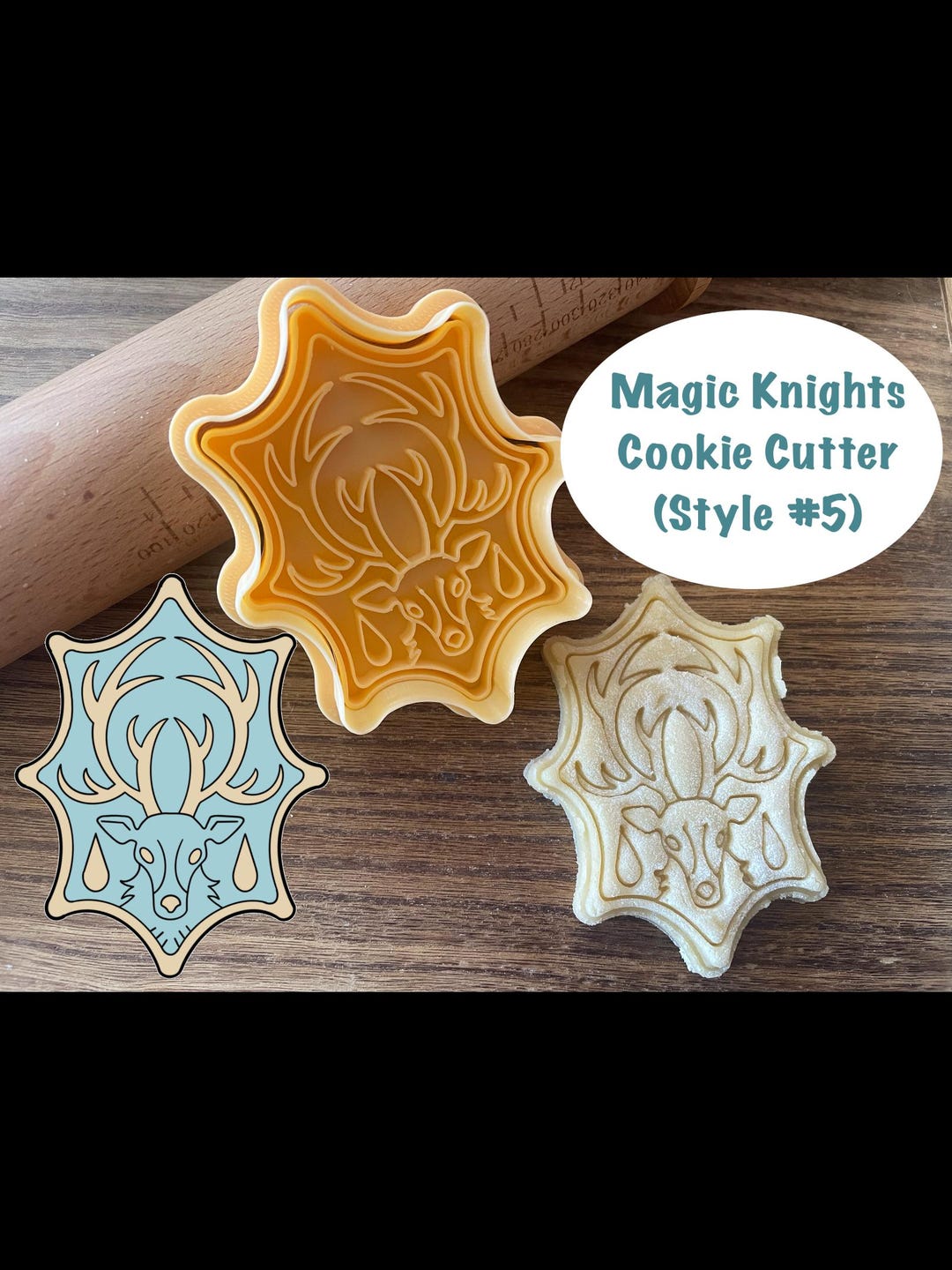 Anime Cookie Cutter, Magic Knights Cookie Cutter and Stamp - Etsy