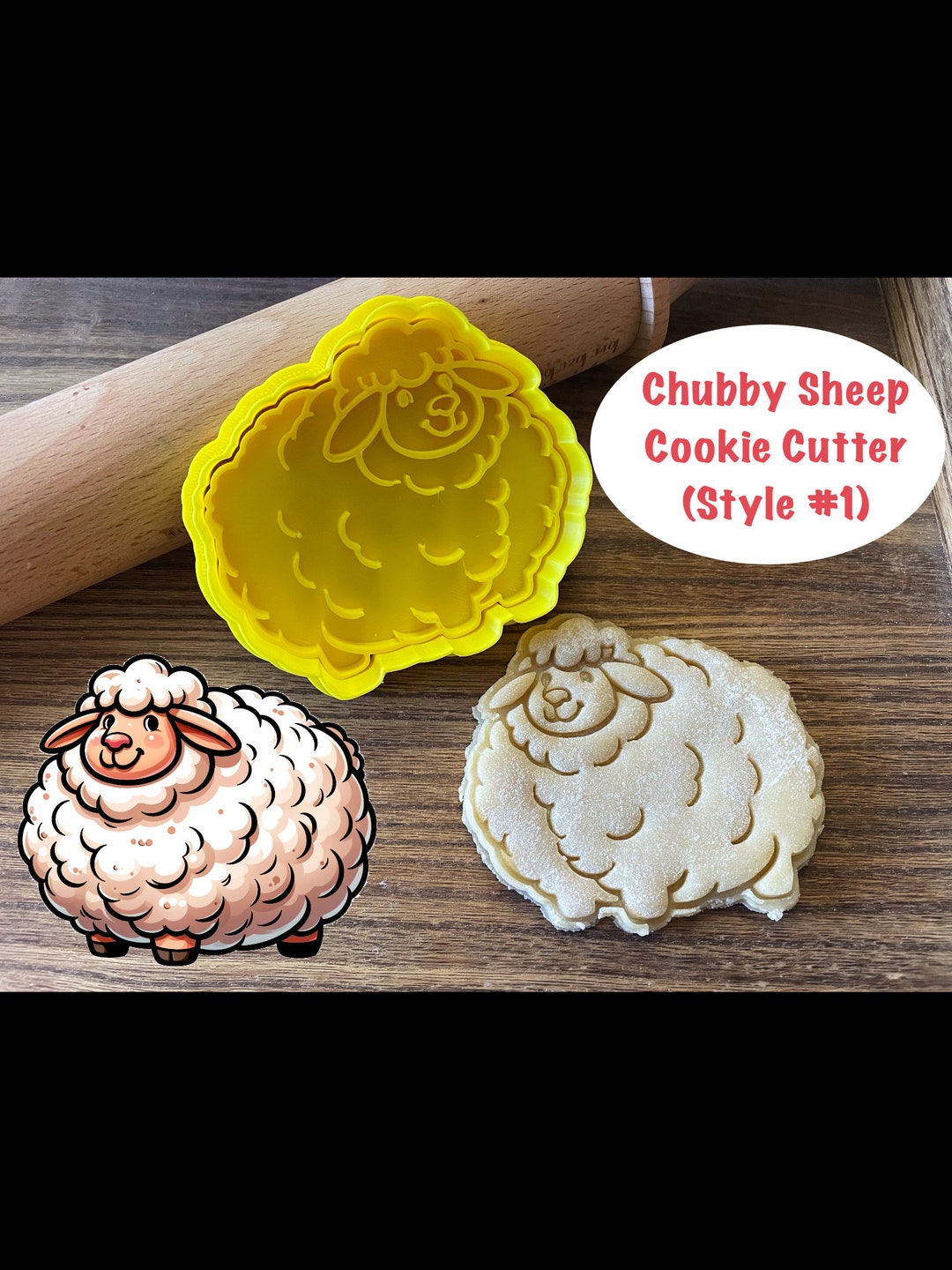 Chubby Sheep Cookie Cutter, Farm, Barnyard, Animal, Cookie Cutter and ...