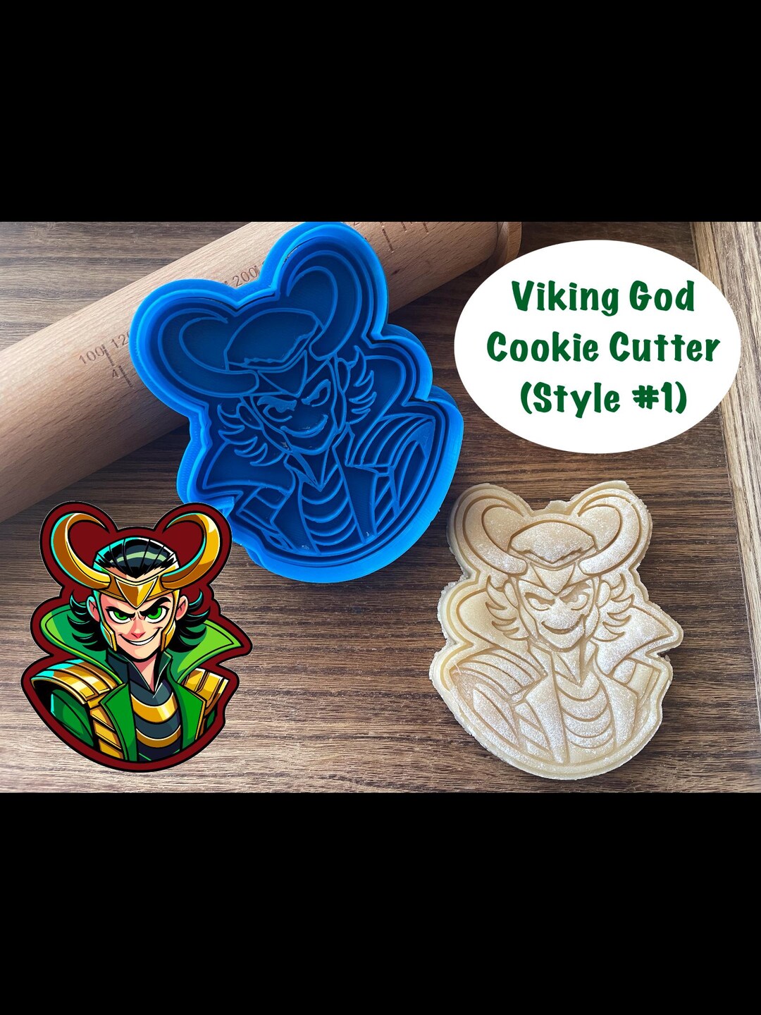 Viking God Cookie Cutter and Stamp - Etsy