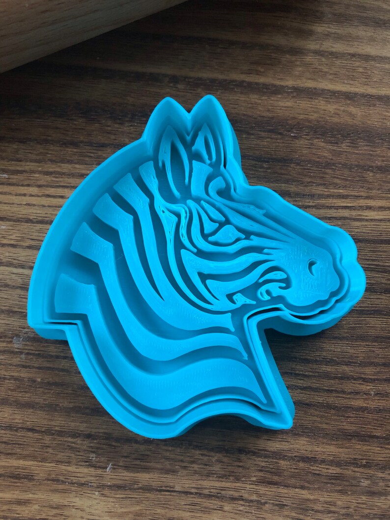 Zebra Cookie Cutter, Safari, Zoo, Animal, Cookie Cutter and Stamp - Etsy
