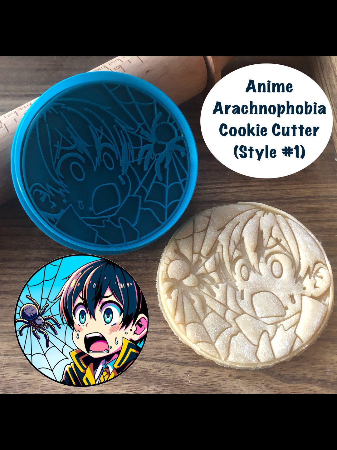 Anime Cookie Cutter, Boy, Spider, Halloween, Cookie Cutter and Stamp - Etsy