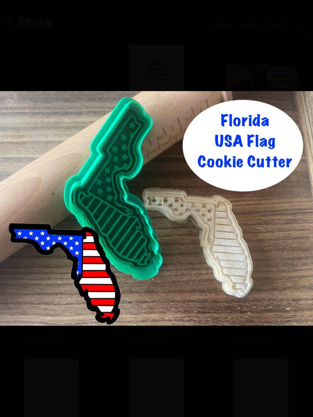 Florida Cookie Cutter, USA Flag, Cookie Cutter and Stamp - Etsy