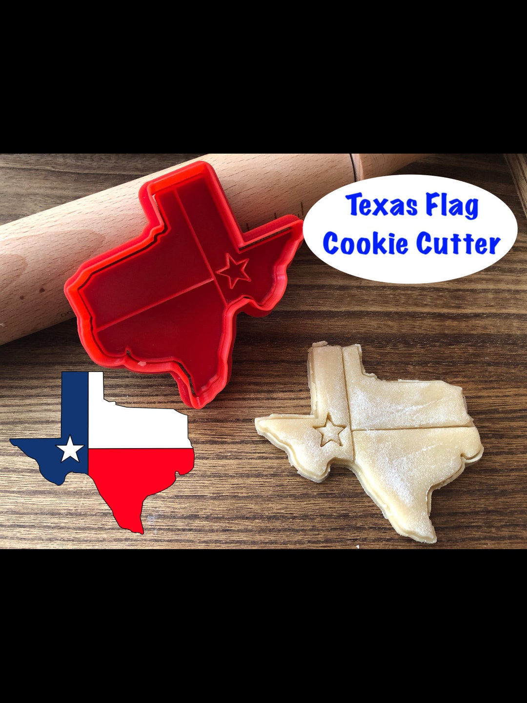 Texas Cookie Cutter, Flag, United States, Cookie Cutter and Stamp - Etsy