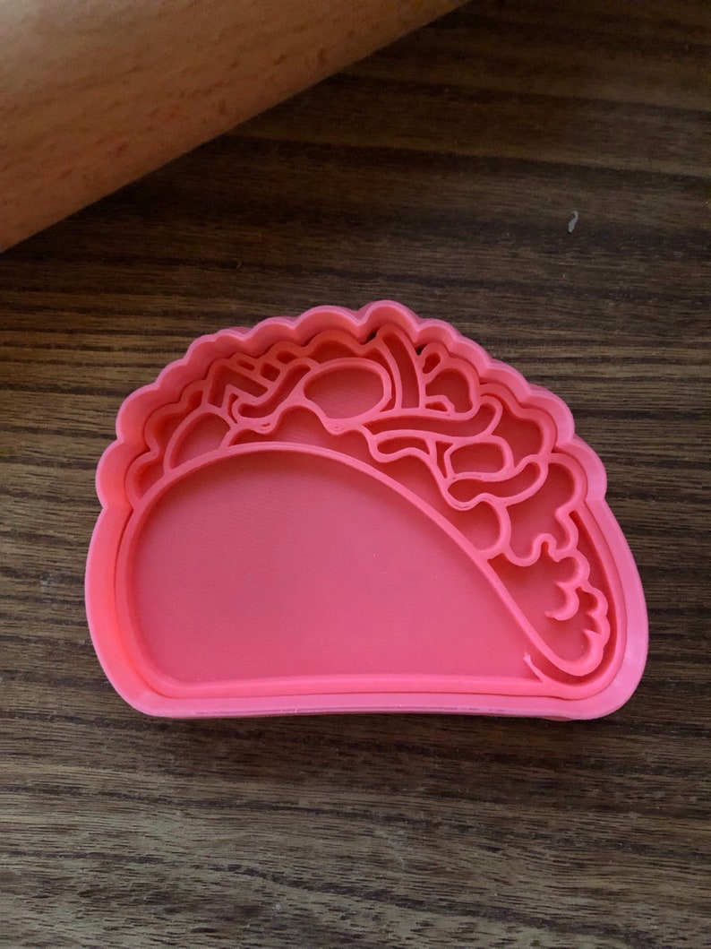 Taco Cookie Cutter, Food, Cookie Cutter and Stamp - Etsy