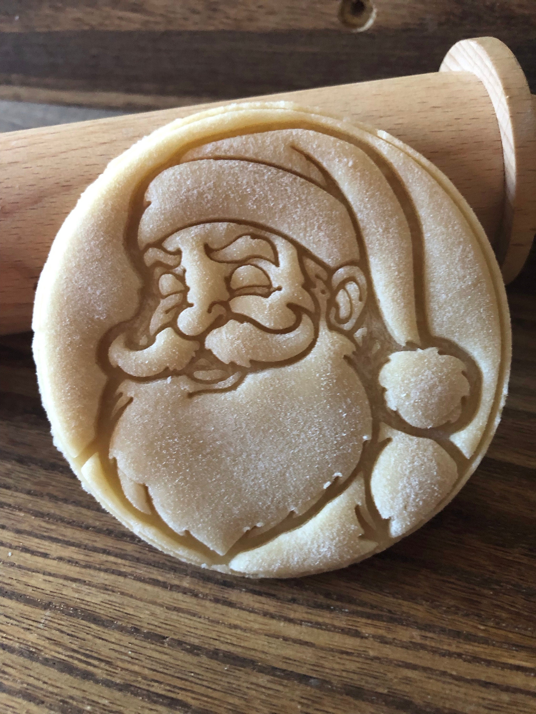 Santa Cookie Cutter, Christmas, Santa Clause, Cookie Cutter and Stamp ...