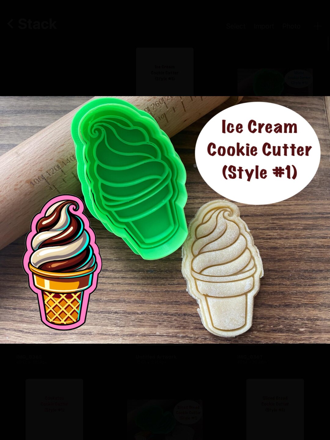 Ice Cream Cone Cookie Cutter - Etsy
