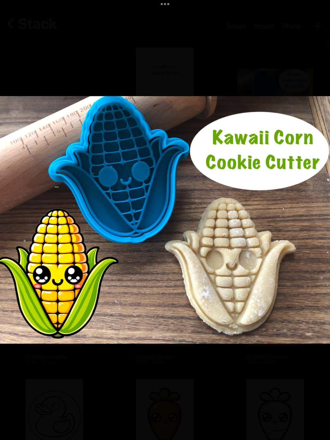 Corn Cookie Cutter, Kawaii, Vegetable, Harvest, Fall, Thanksgiving ...