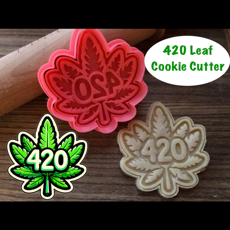 Pot Leaf Cookie Cutters Etsy