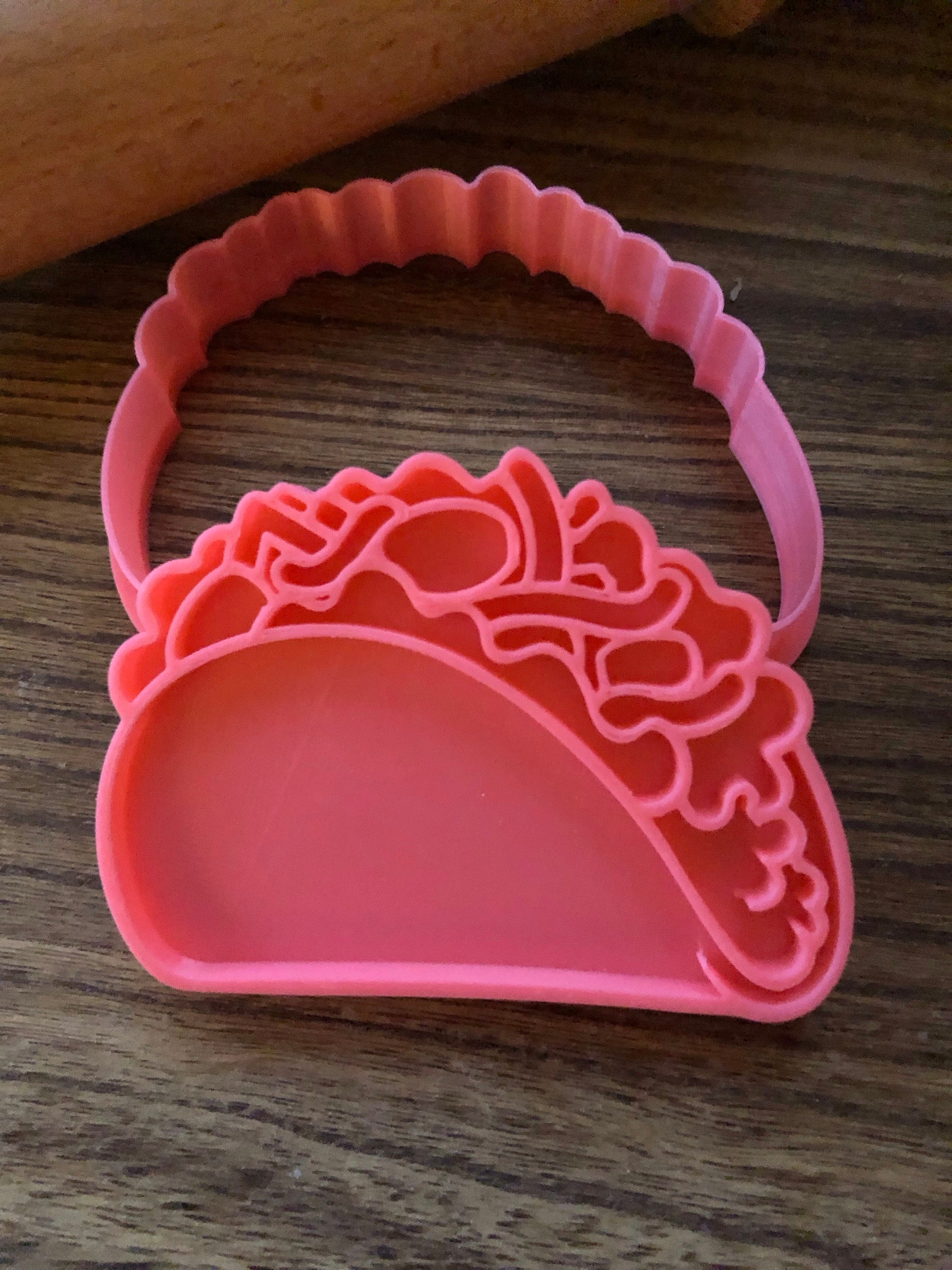 Taco Cookie Cutter, Food, Cookie Cutter and Stamp - Etsy