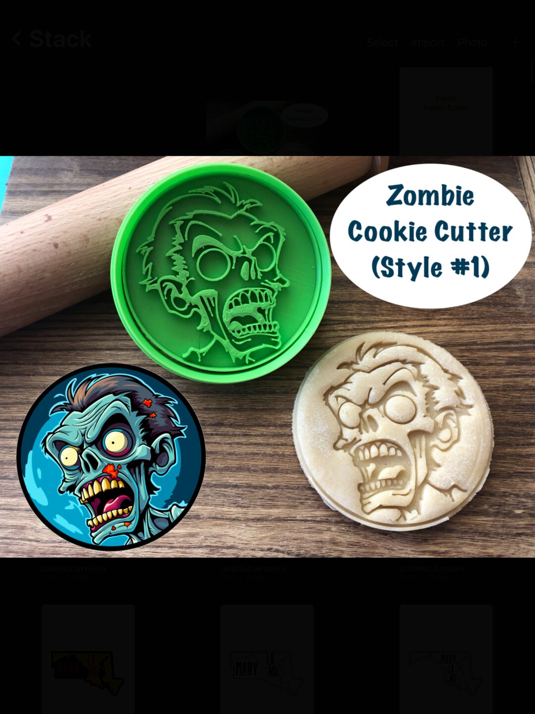 Zombie Cookie Cutter, Halloween, Monster, Horror, Cookie Cutter and ...