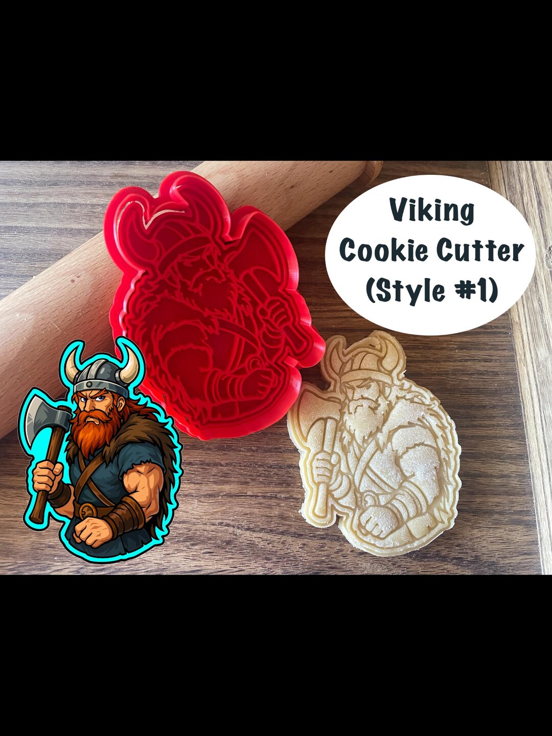 Viking Cookie Cutter and Stamp - Etsy