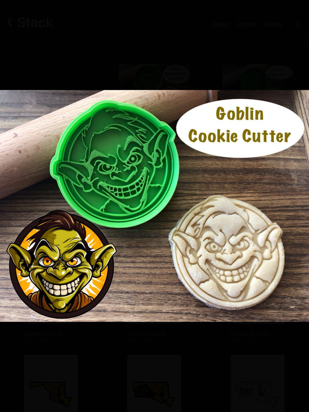 Goblin Cookie Cutter, Halloween, Fantasy, Monster, Cookie Cutter and ...