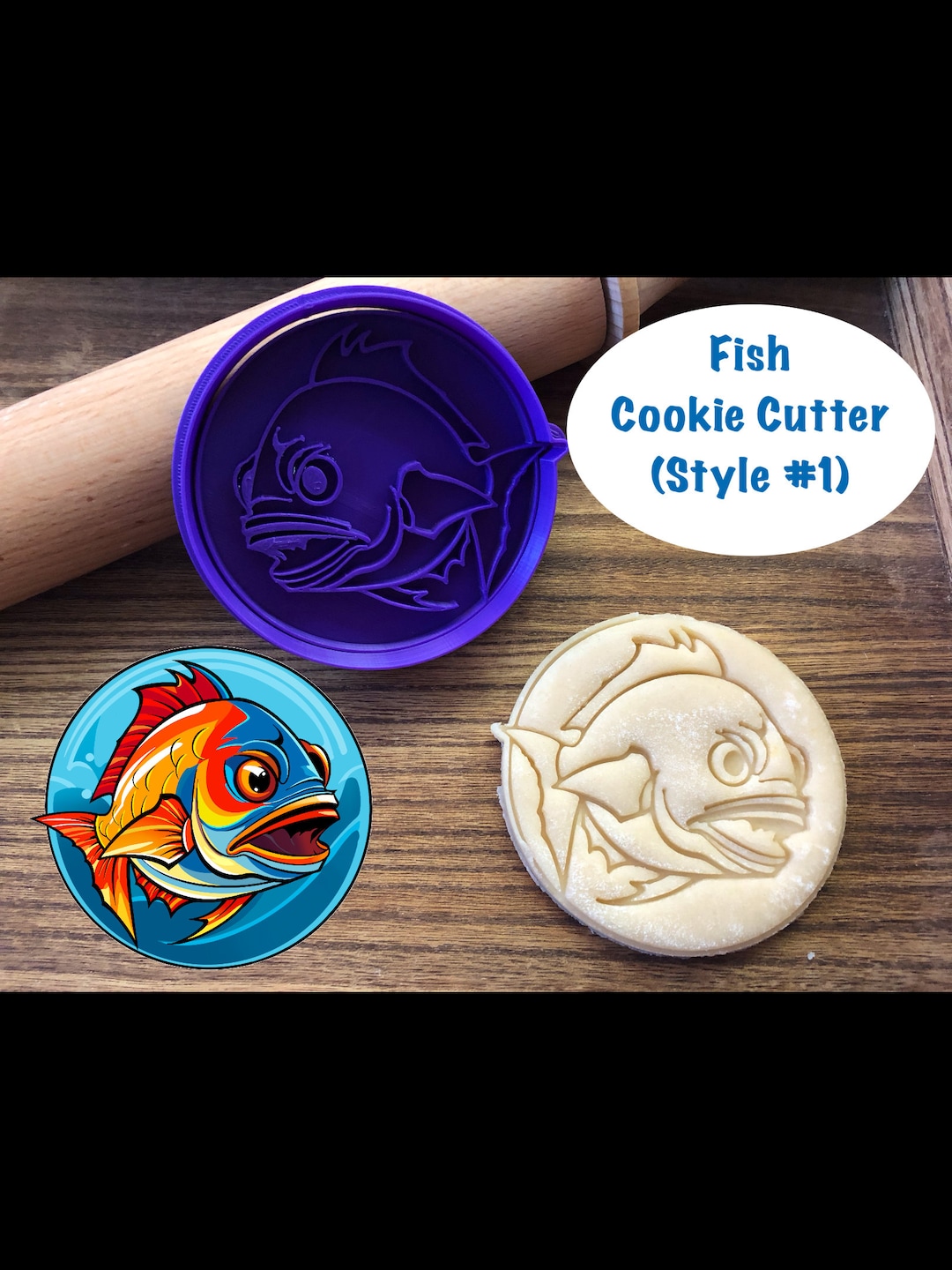 Fish Cookie Cutter, Ocean, Under the Sea, Cookie Cutter and Stamp - Etsy