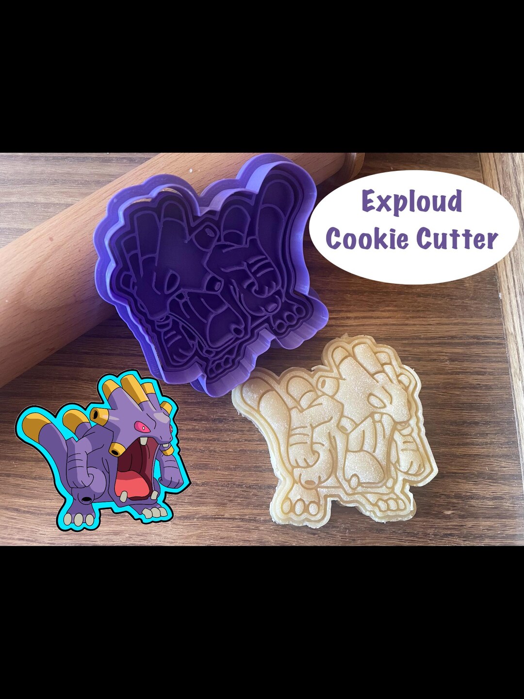 Anime Cookie Cutter, Monster Cookie Cutter and Stamp - Etsy