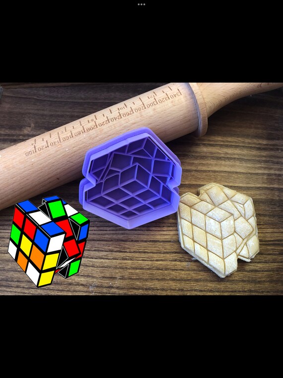Rubik's Cube Cookie Cutter Puzzle Game Cookie Cutter - Etsy