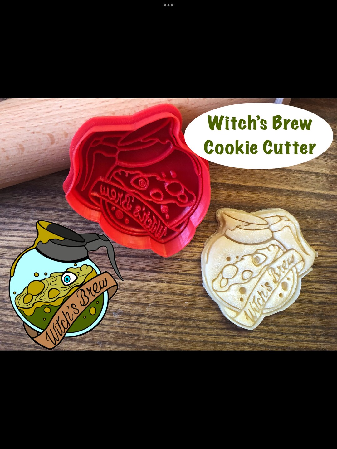Witch Cookie Cutter Halloween Coffee Cookie Cutter and - Etsy