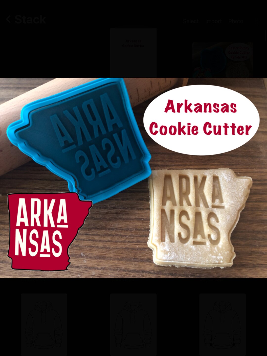 Arkansas Cookie Cutter, United States, Cookie Cutter and Stamp - Etsy