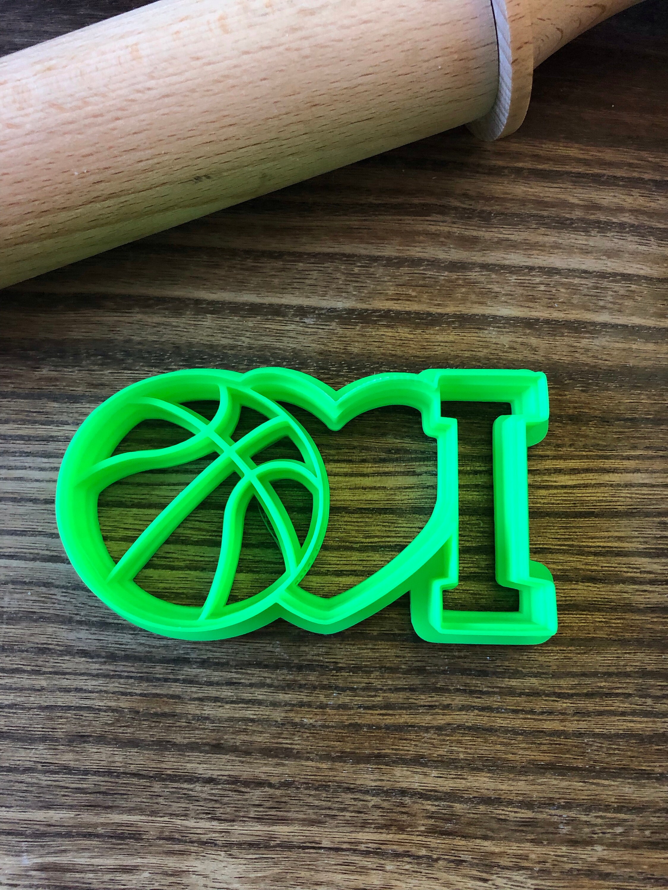 I Love Basketball Cookie Cutter - Etsy