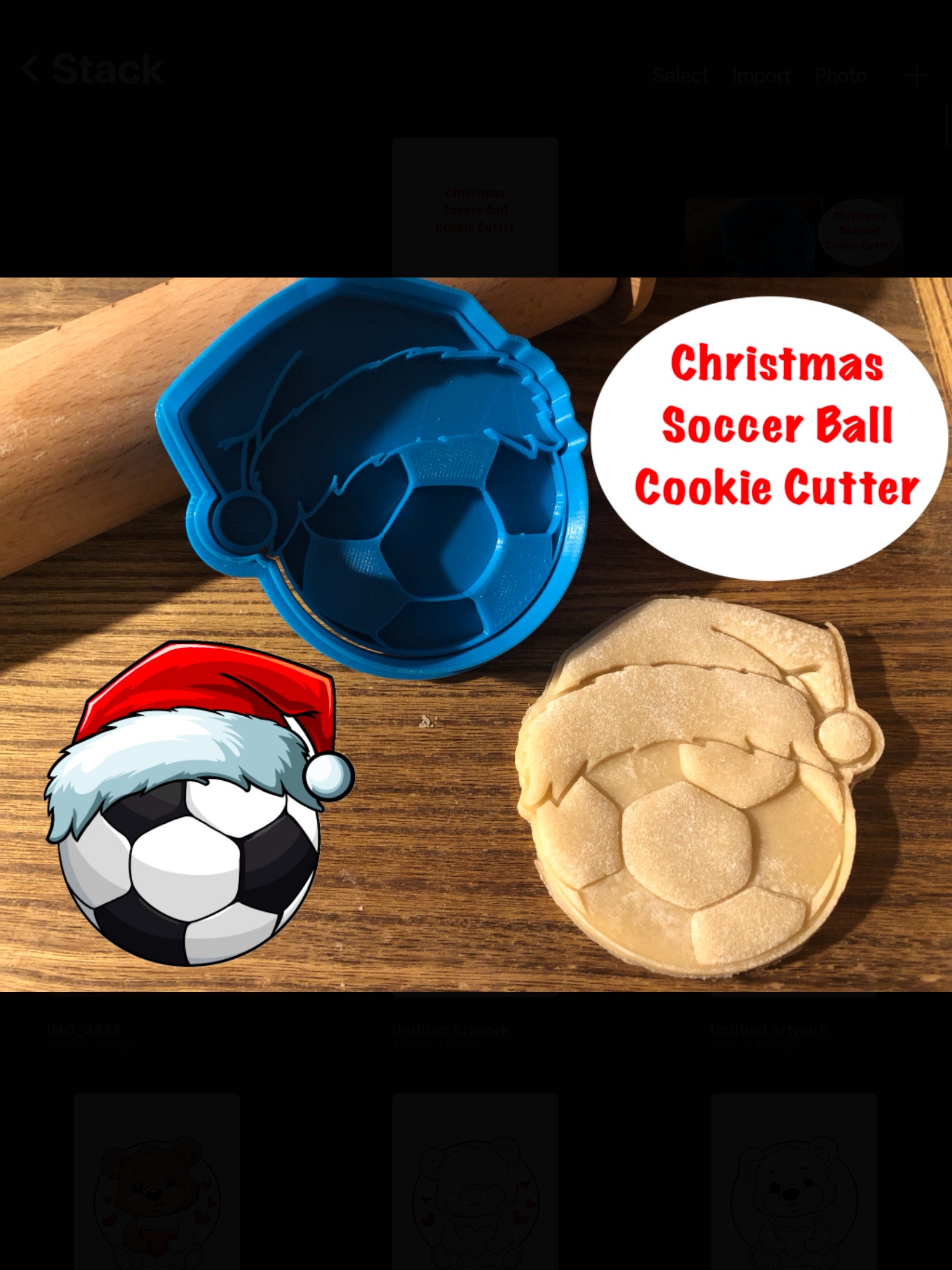 Soccer Cookie Cutter Christmas Sports Cookie Cutter and - Etsy