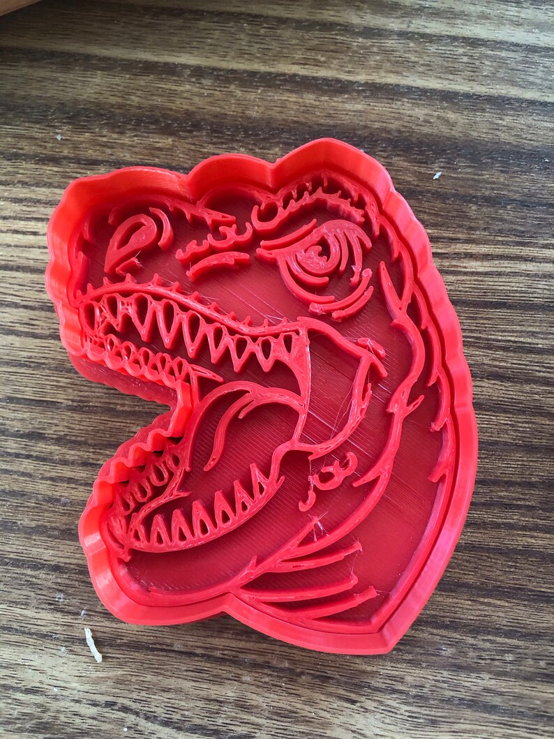 Dinosaur Cookie Cutter, T-rex, Jurassic, Cookie Cutter and Stamp - Etsy