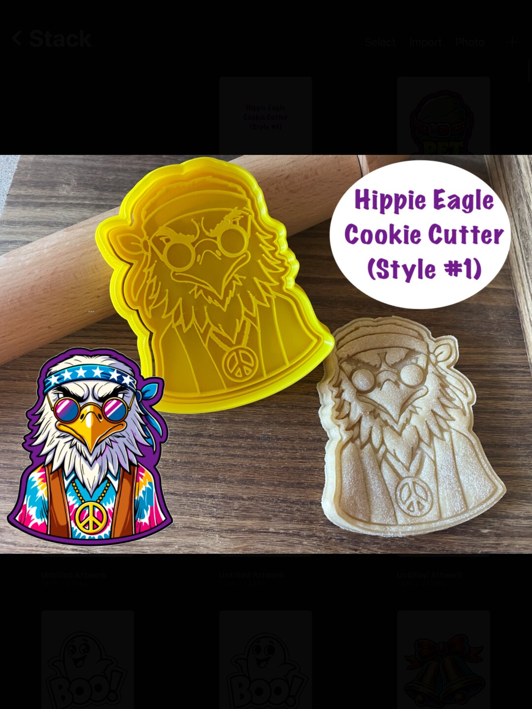 Eagle Cookie Cutter, Hippie, 70's, Bird, Cookie Cutter and Stamp - Etsy