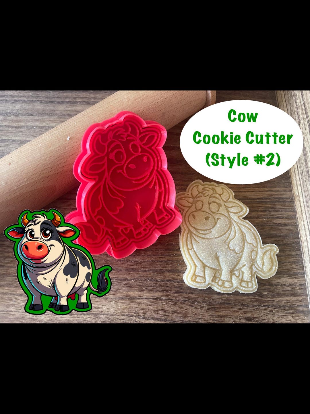 Cow Cookie Cutter, Farm, Barnyard Animal Cookie Cutter and Stamp - Etsy