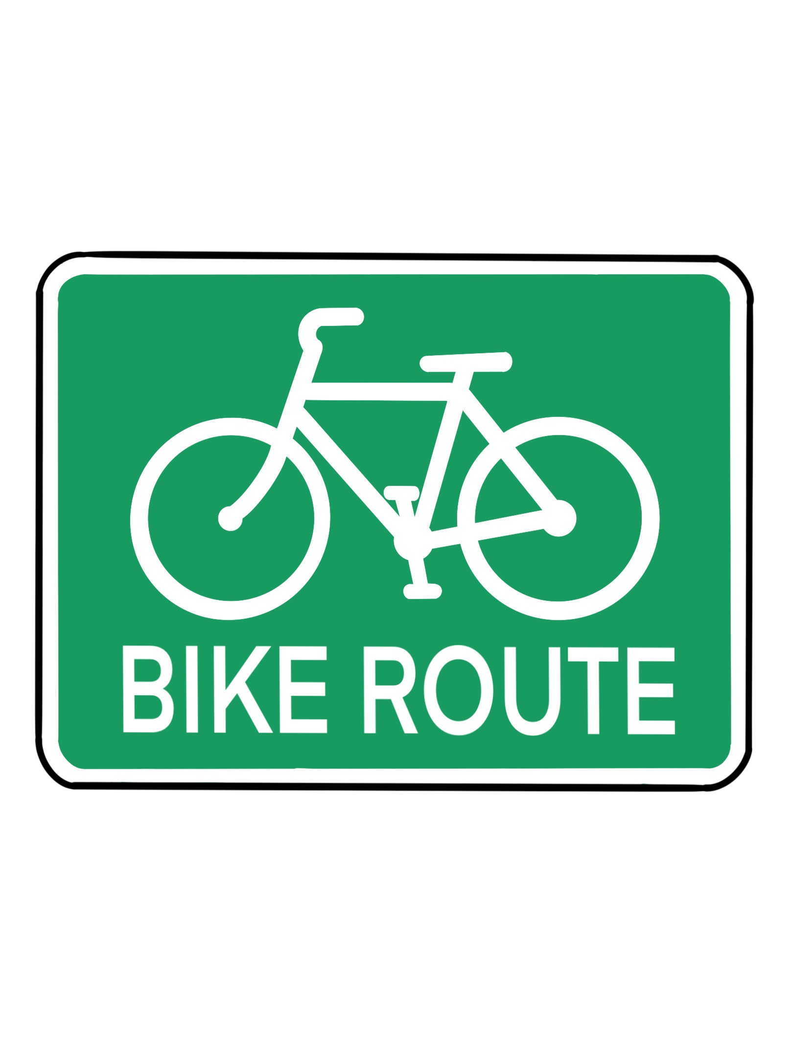 Bike Route Cookie Cutter, Traffic, School, Road Sign, Cookie Cutter and ...