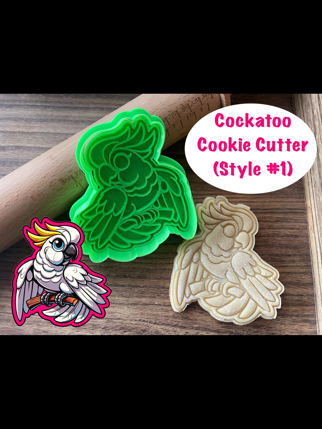 Cockatoo Cookie Cutter, Bird Cookie Cutter and Stamp - Etsy