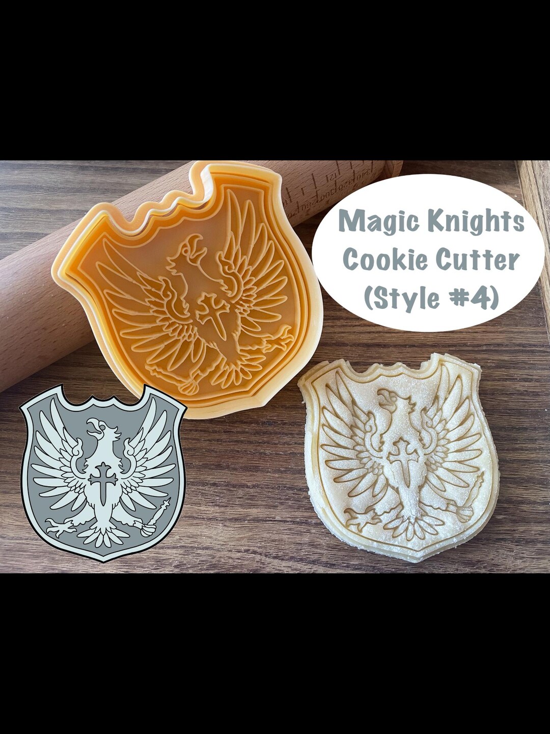 Anime Cookie Cutter, Magic Knights Cookie Cutter and Stamp - Etsy