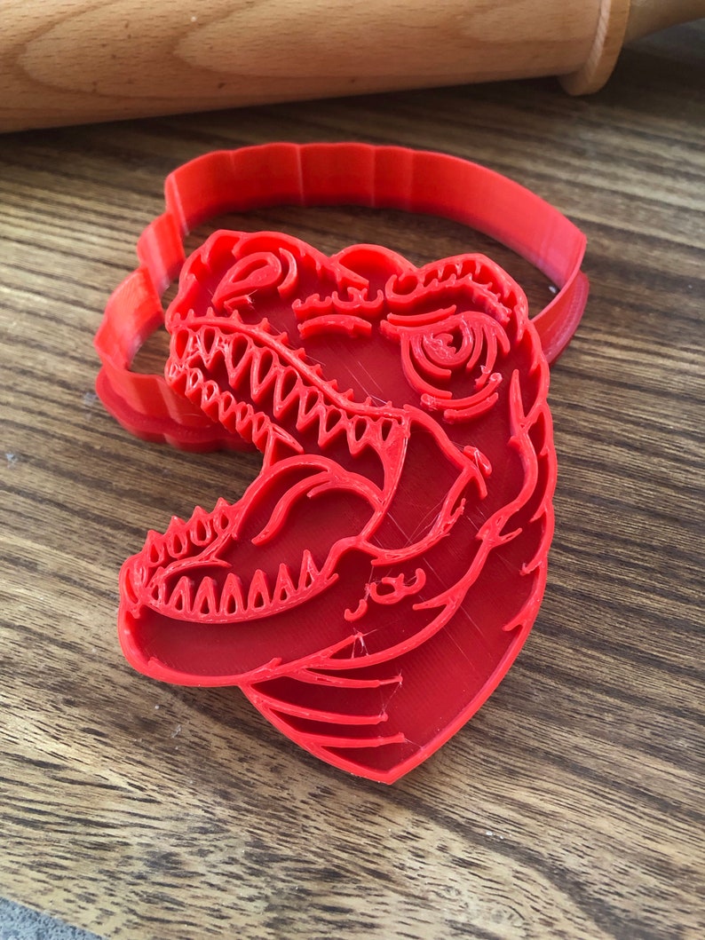Dinosaur Cookie Cutter, T-rex, Jurassic, Cookie Cutter and Stamp - Etsy