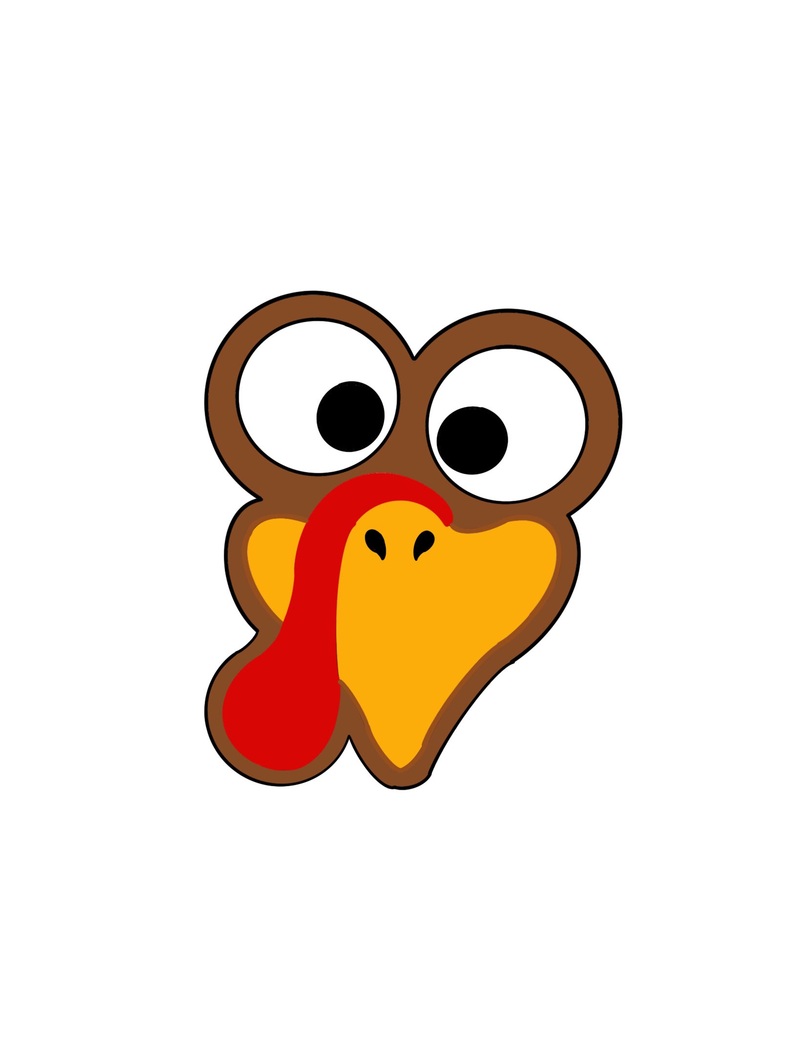 Thanksgiving Cookie Cutter Turkey Face Holiday Cookie - Etsy