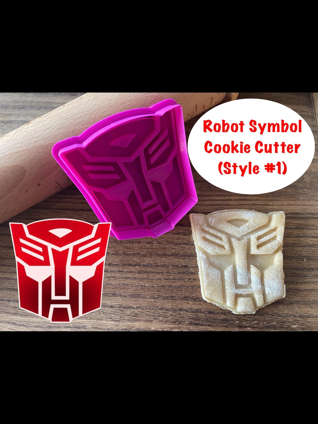 Robot Symbol Cookie Cutter and Stamp - Etsy
