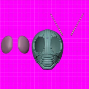 BLACK Kamen Rider 3D File Printed Cosplay - Etsy