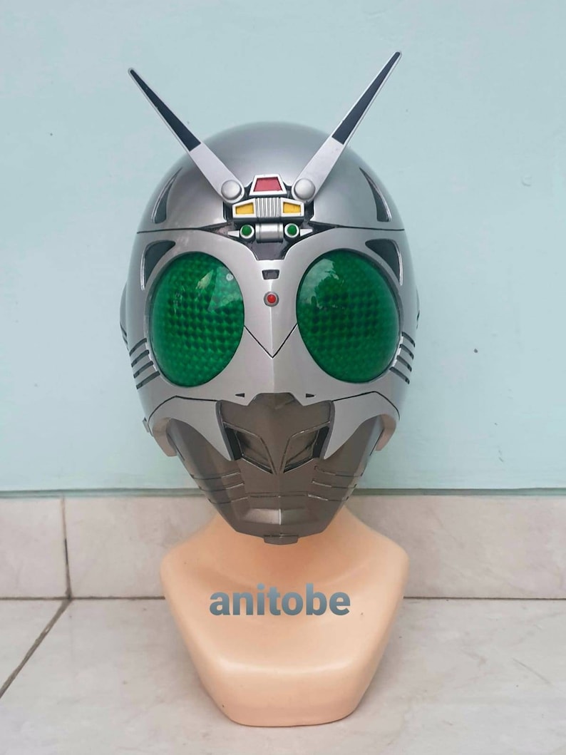 Shadowmoon Resin Helmet of Kamen Rider Black Rx Tokusatsu - Etsy