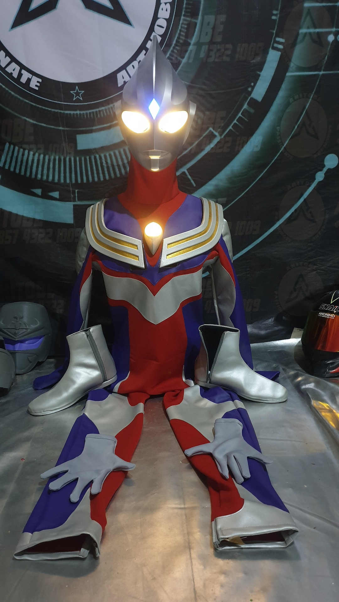 Ultraman Tiga And Trigger Wearable Costume Suit For Cosplay Etsy