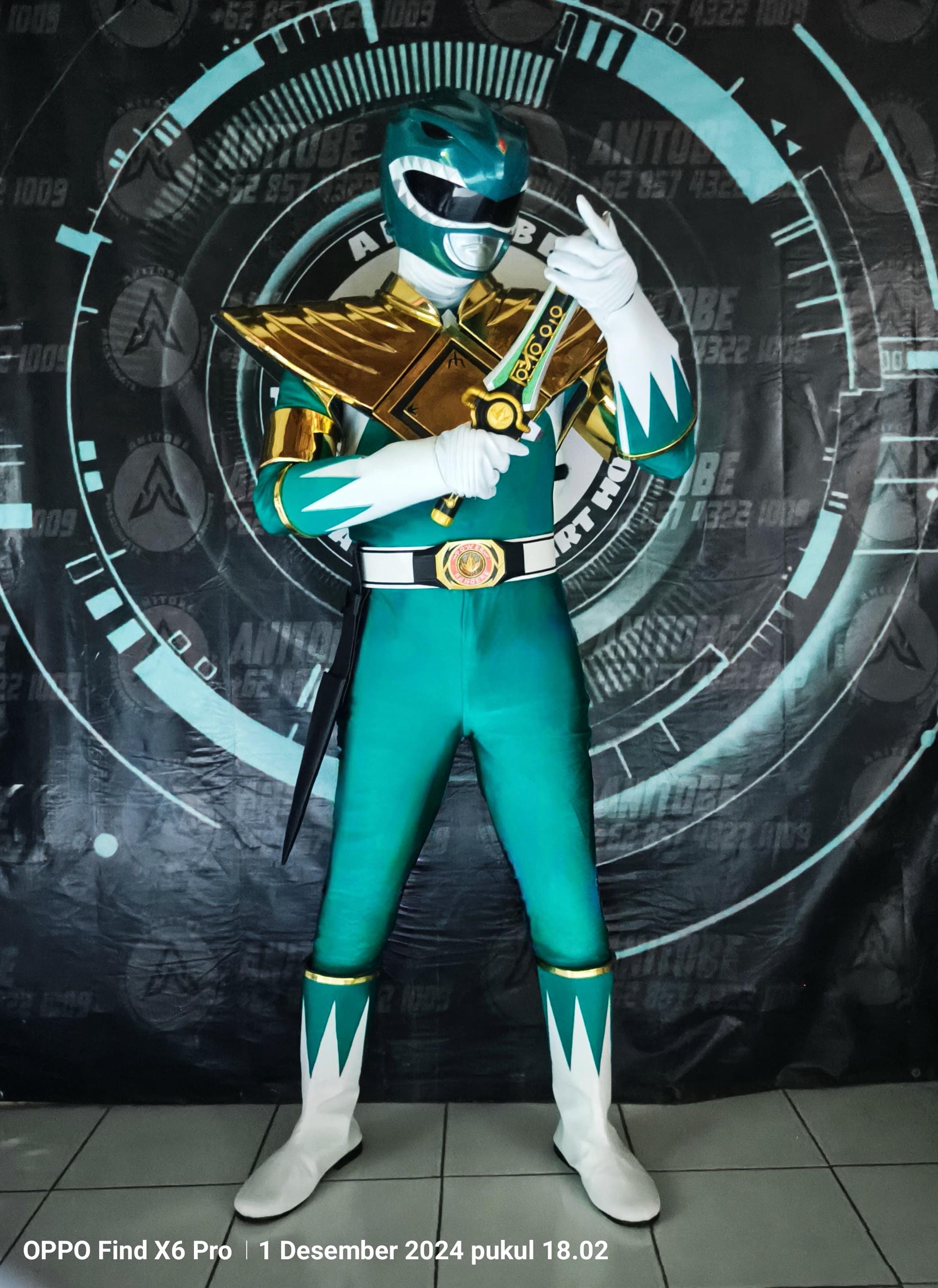 Handmade Green Ranger Cosplay Suit - MMPR Power Rangers - Etsy