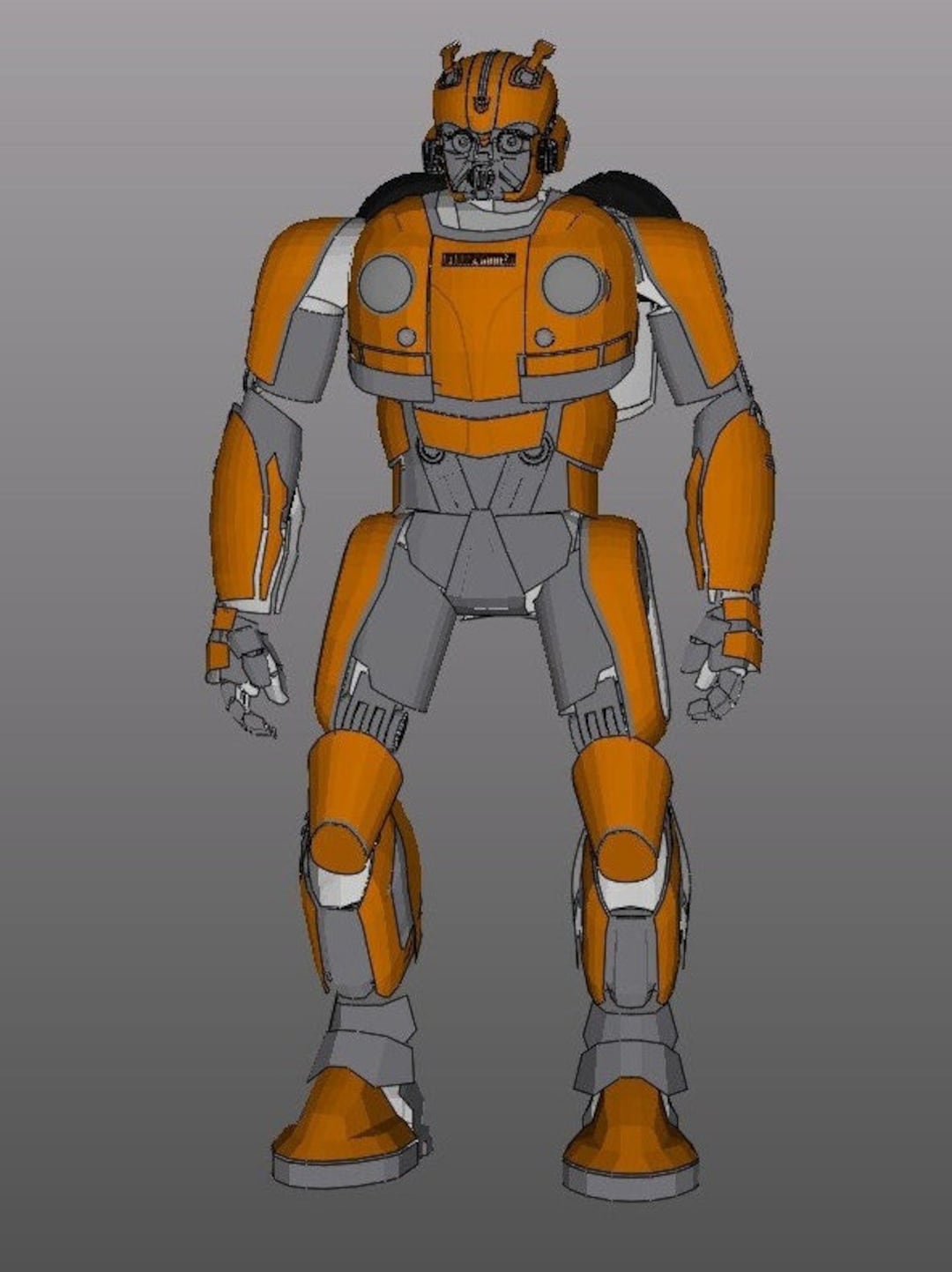 Patrón de plantilla de Transformers de cuerpo completo de Bumble Bee VW ...